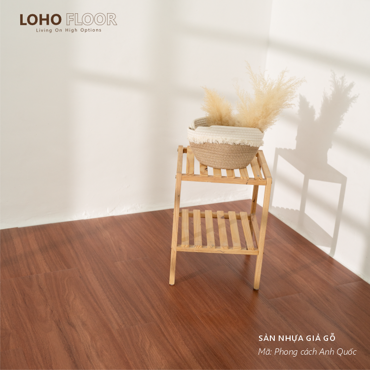 COMBO 1m² (7 tấm) Sàn Nhựa Giả Gỗ Dán Keo Cao Cấp Loho House