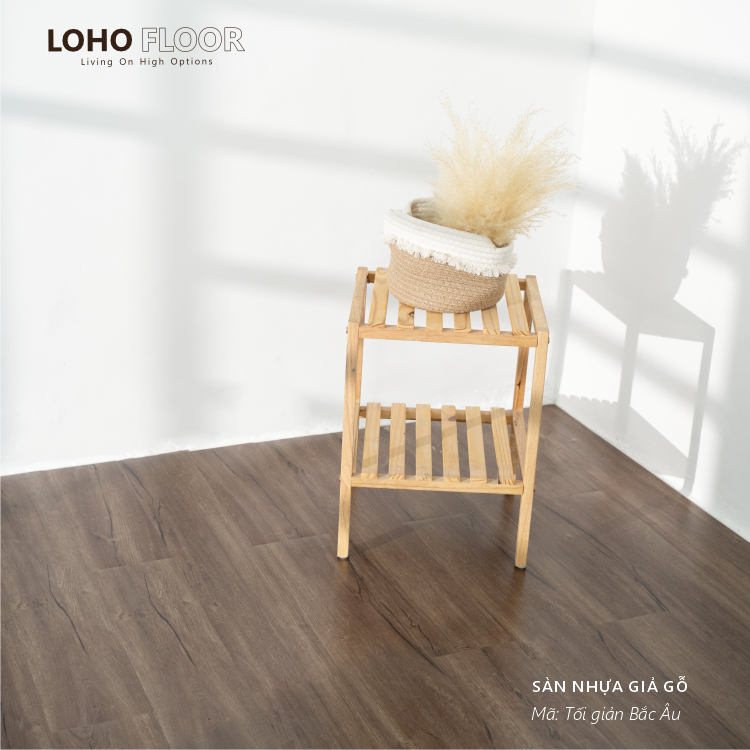 COMBO 1m² (7 tấm) Sàn Nhựa Giả Gỗ Dán Keo Cao Cấp Loho House