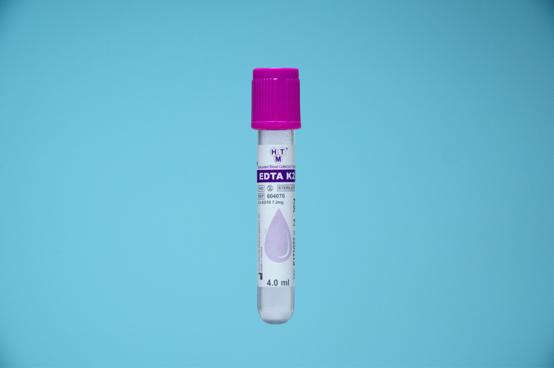 Ống nghiệm CHÂN KHÔNG EDTA K2 HTM 1.8ml, 2ml, 4ml & 6ml nắp tím, lấy m - RARMED