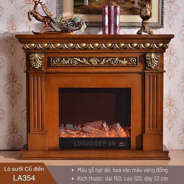 Lò sưởi Cổ điển LA354– Thanh Nụ - Lò sưởi trang trí