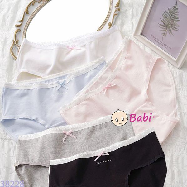 Set 5 Chip Coton Bé Gái In Chữ Đơn Giản (35-50kg) – Babi.vn