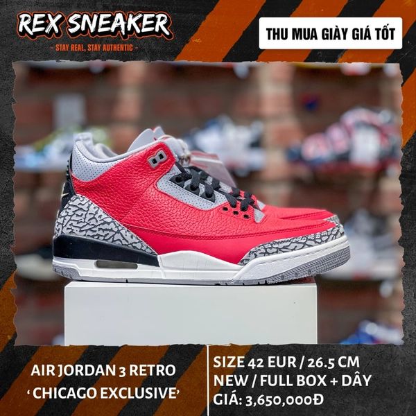 Nike Air Jordan 3 Retro Chicago Exclusive [CU2277-600] – Rex Sneaker