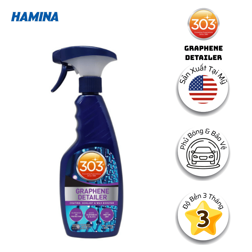 303® Graphene Detailer - Chai Xịt Phủ Bóng Và Bảo Vệ Sơn Xe Giá Tốt ...