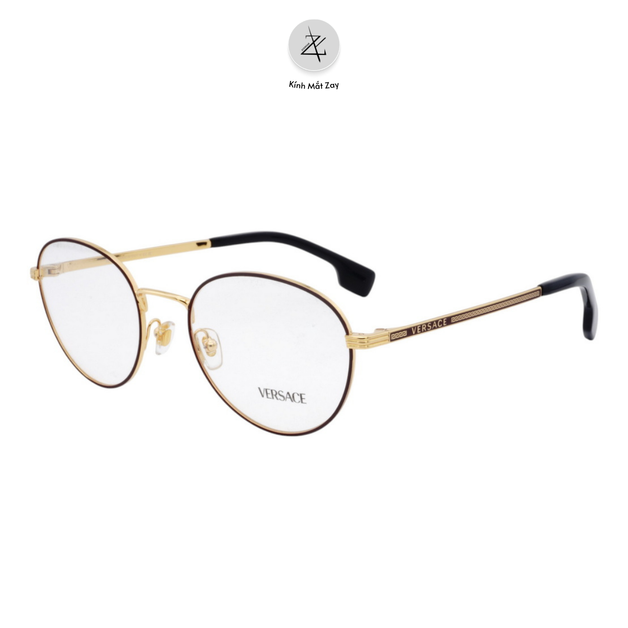 Gọng kính Versace 1279 dáng tròn chính hãng fullbox – Kính mắt Zay