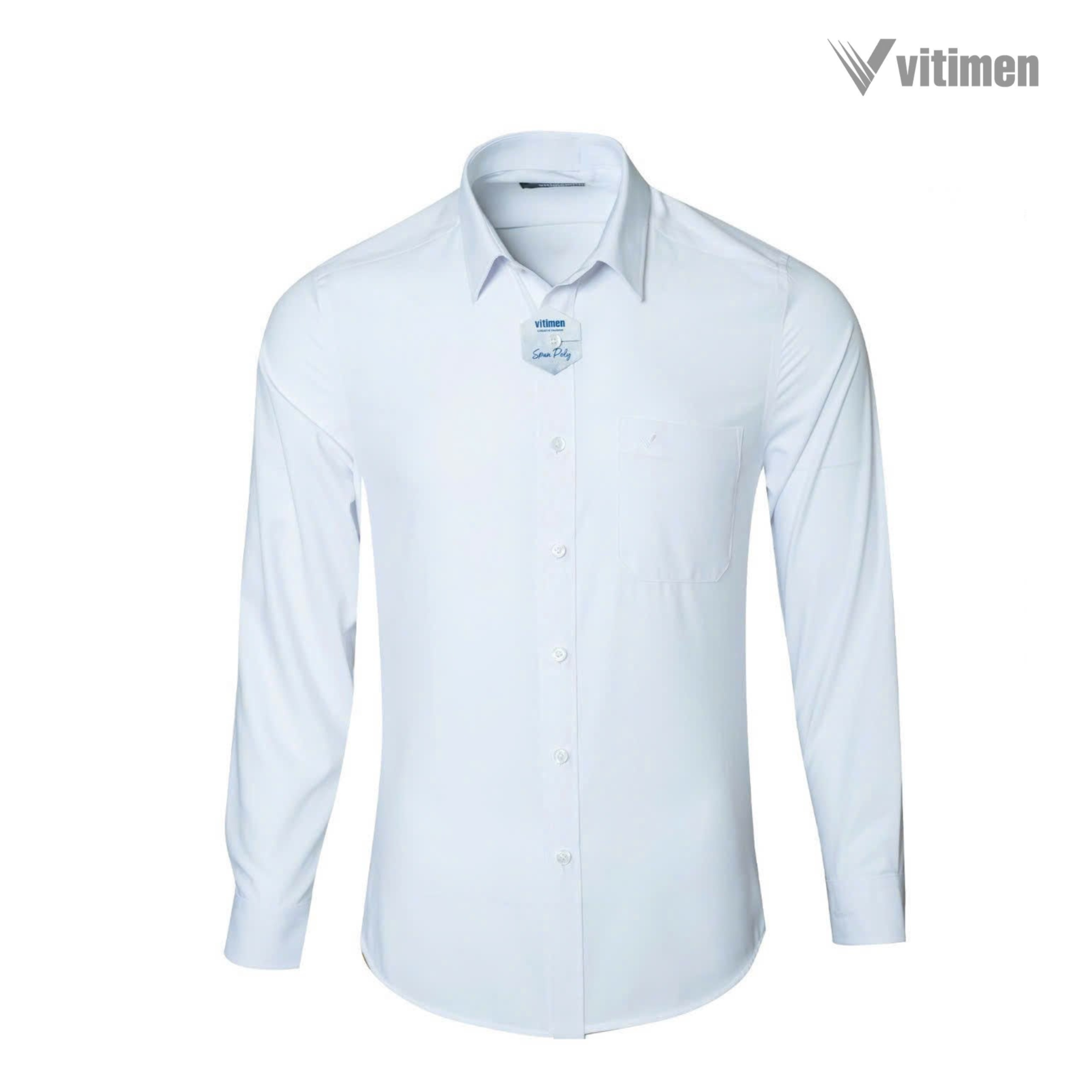 Áo sơ mi trắng dài tay Slim Fit – Tôn dáng, thoáng nhẹ | VITIMEN