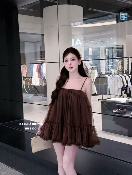 Váy hai dây form babydoll tùng tầng siêu hot - Q165 – VyMy Store