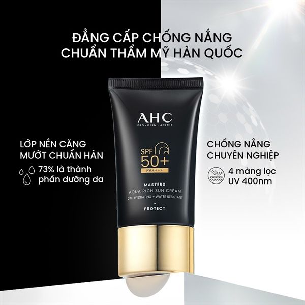 Kem chống nắng AHC Masters Aqua Rich Sun Cream SPF50+ PA++++ 30mlKem ...