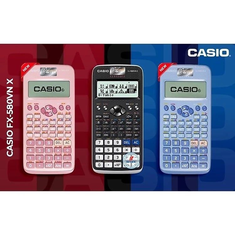 Máy tính giải toán học sinh Casio FX 580 VNX chính hãng bảo hành 7 nă ...