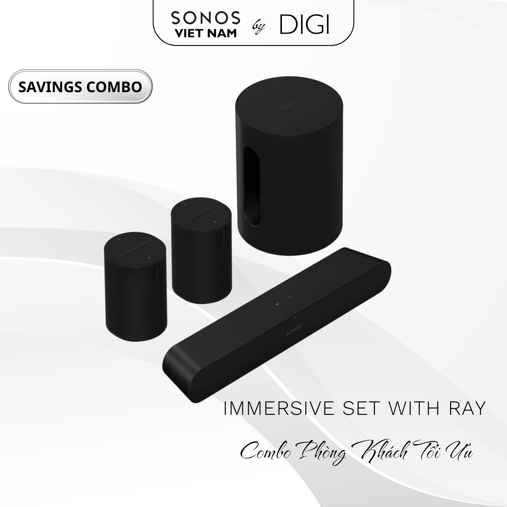 Immersive Set with Ray (Ray + Sub Mini + 2x Era 100) – SONOS Việt Nam