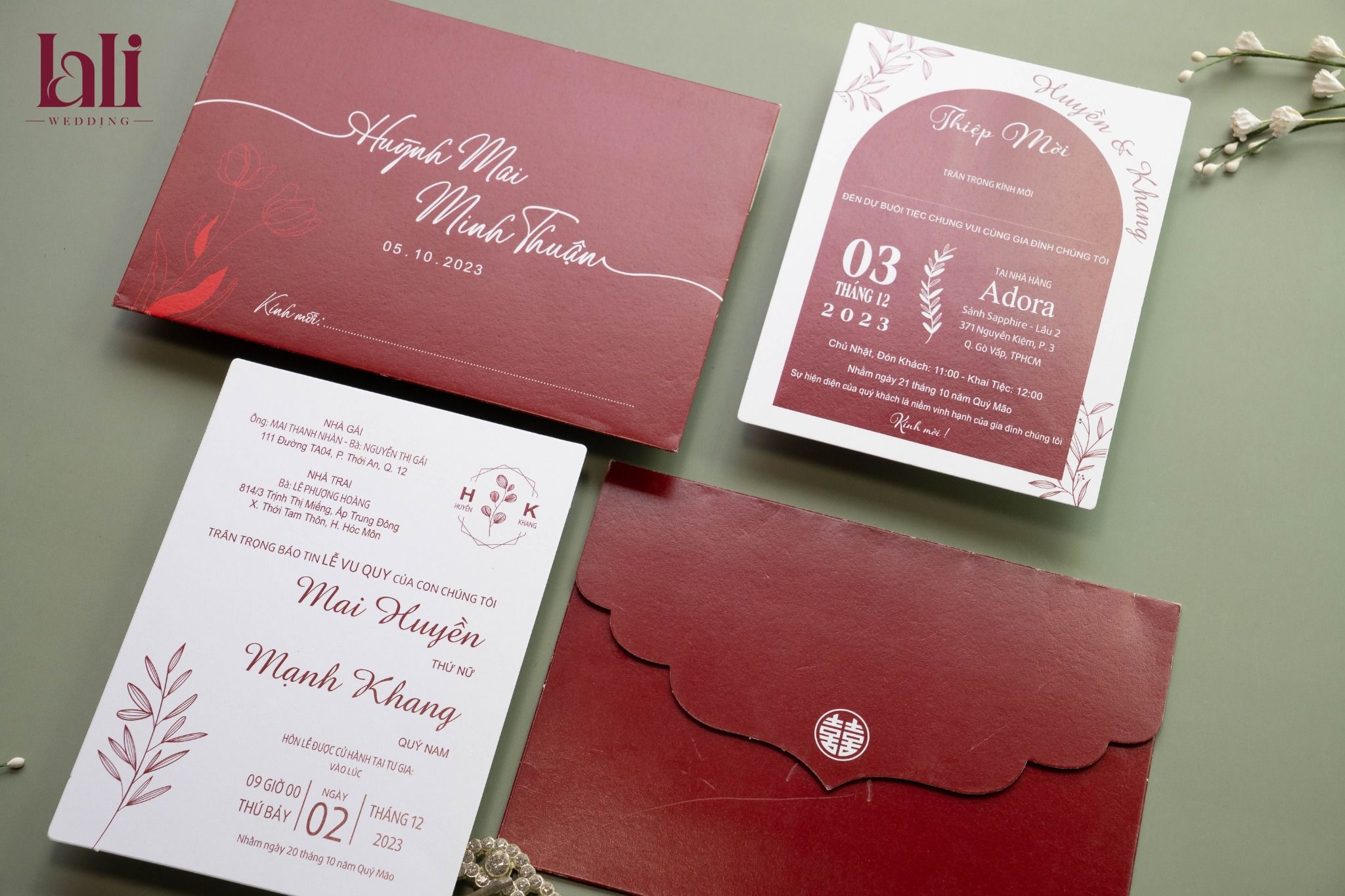 Thiệp cưới nhà Lali - Mẫu B0551 – Lali Wedding
