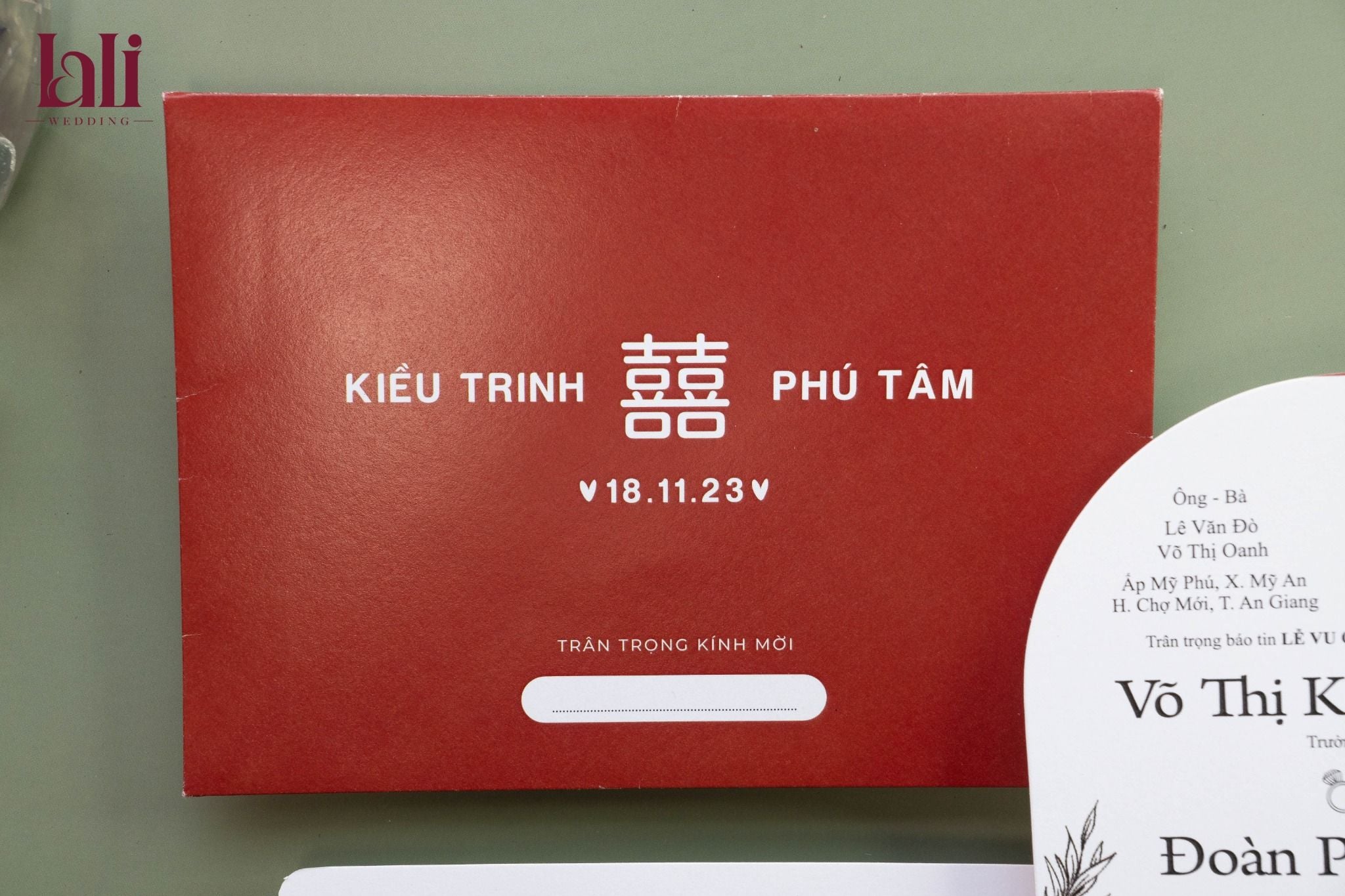 Thiệp cưới nhà Lali - Mẫu B0555 – Lali Wedding