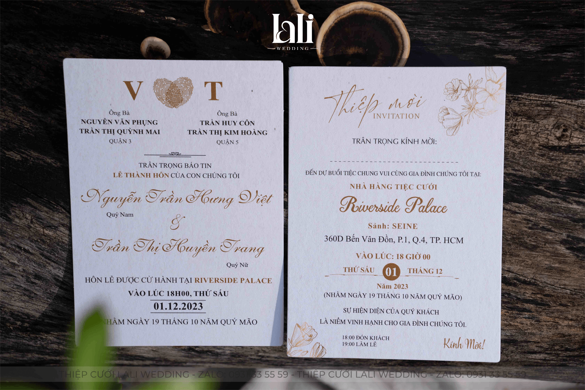 Thiệp cưới nhà Lali - Mẫu B0668 – Lali Wedding