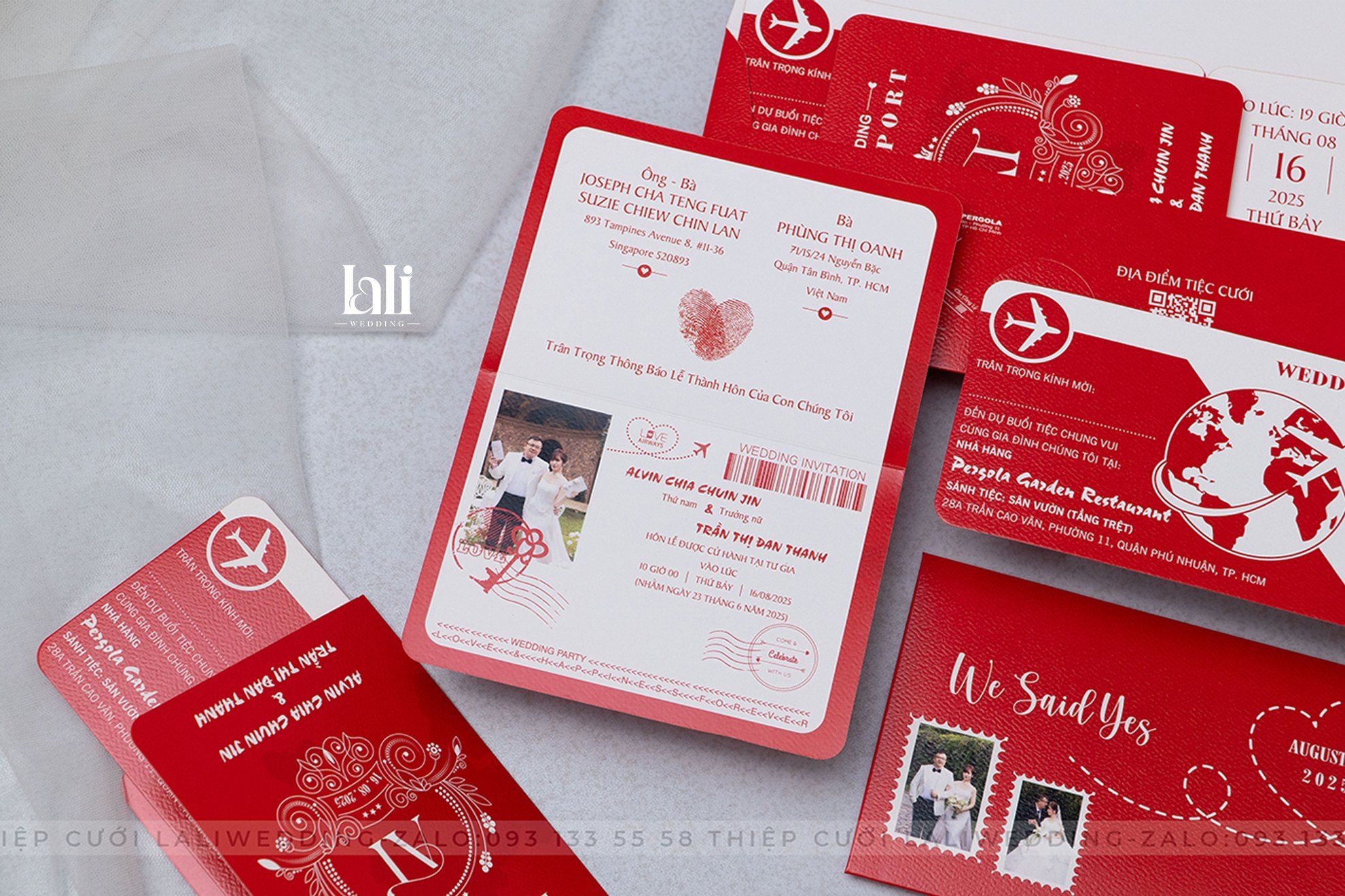 Thiệp cưới nhà Lali - Mẫu B0978 – Lali Wedding