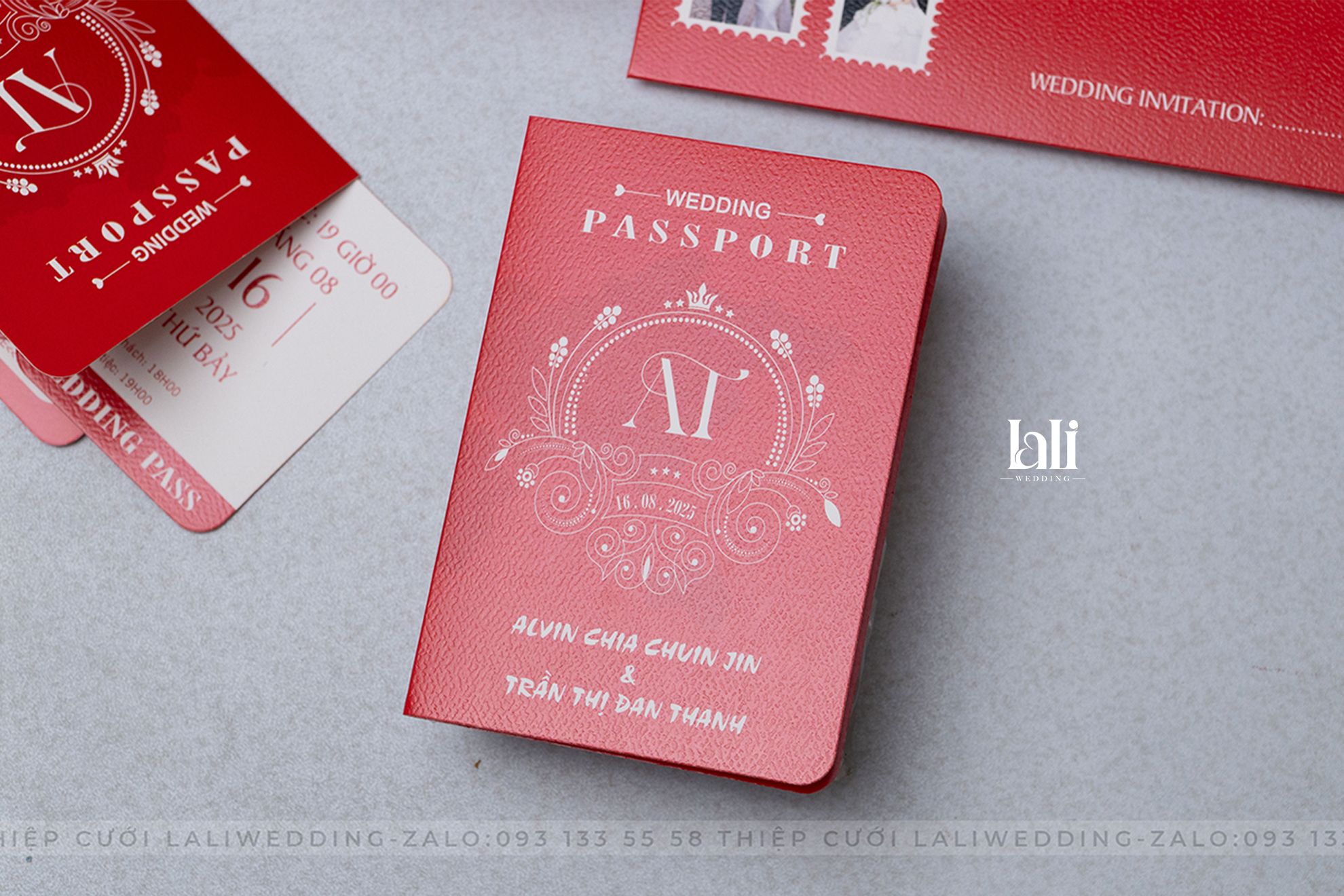 Thiệp cưới nhà Lali - Mẫu B0978 – Lali Wedding