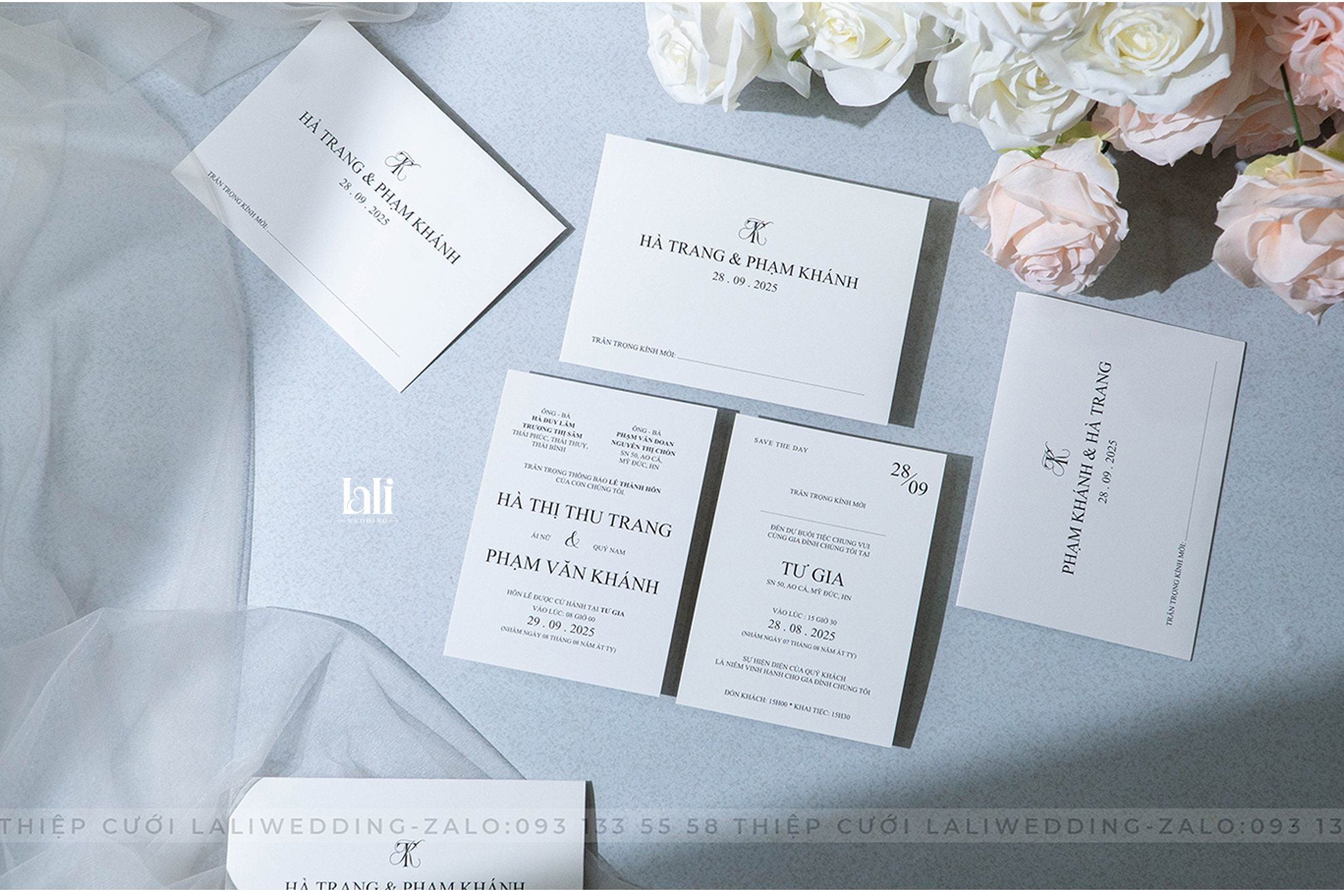 Thiệp cưới nhà Lali - Mẫu B1023 – Lali Wedding