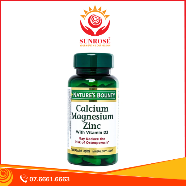 Thực phẩm bảo vệ sức khỏe Calcium Magnesium Zinc (100 viên ...
