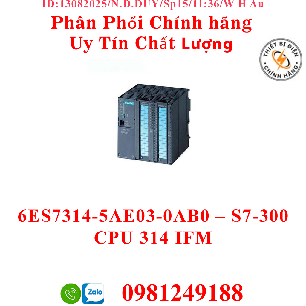 6ES7314-5AE03-0AB0 – S7-300 CPU 314 IFM – thietbidienchinhhang