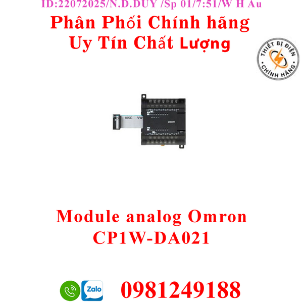 Module analog Omron CP1W-DA021 – thietbidienchinhhang