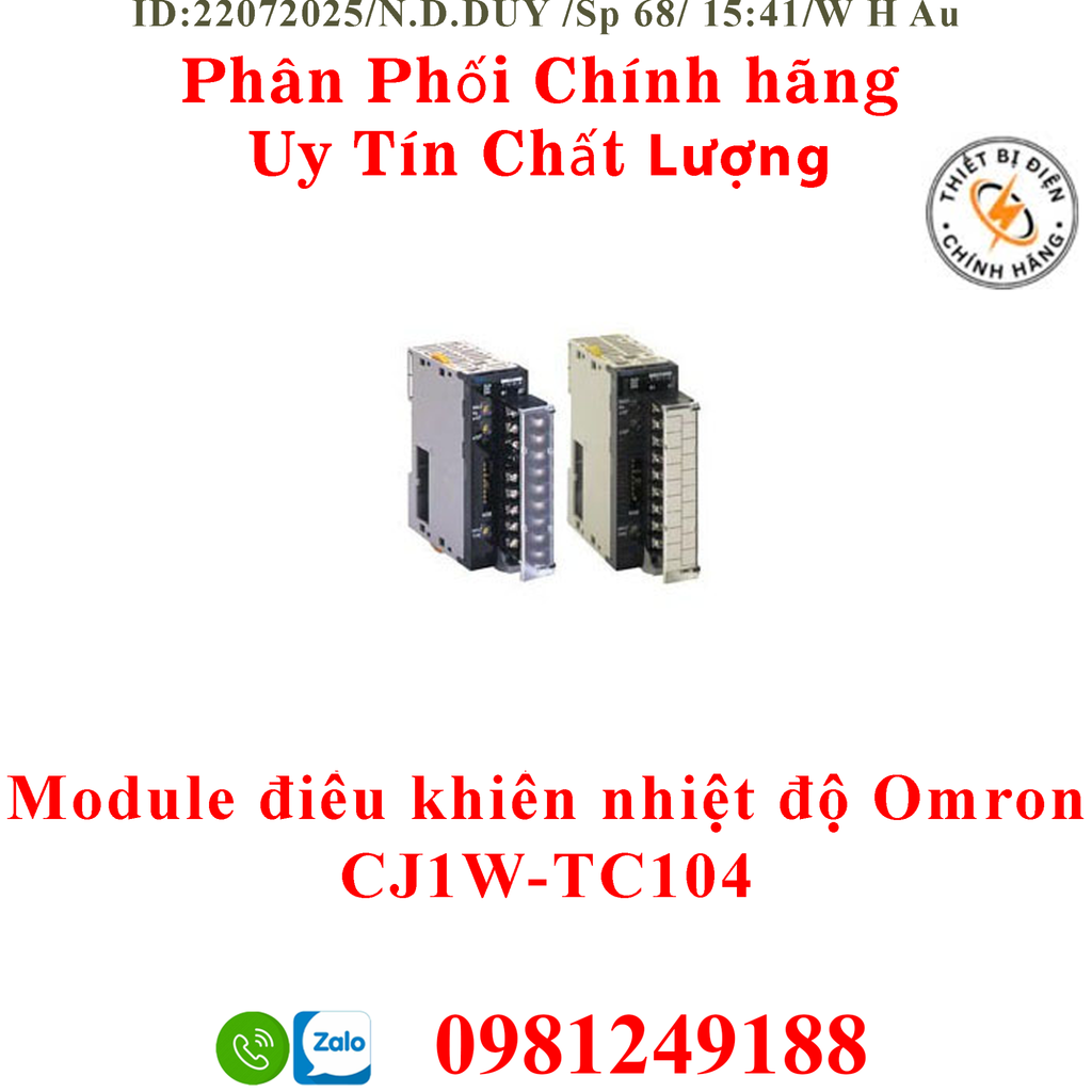 Module điều khiển nhiệt độ Omron CJ1W-TC104 – thietbidienchinhhang