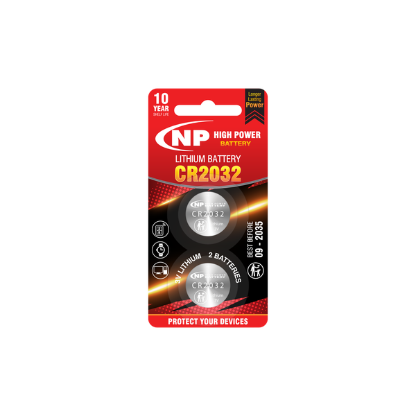 Pin NP CR2032 Vỉ 2 Viên Chính Hãng – NP Battery