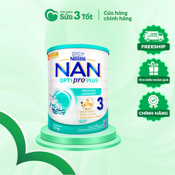 Sữa Bột Nan Optipro Plus Số 3 (Từ 1-2 Tuổi) - Lon 800G – SUA3TOT