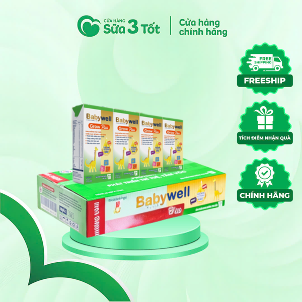 SBPS Baby Well Grow Plus - 1 Lốc 4 Hộp - 135ml – SUA3TOT