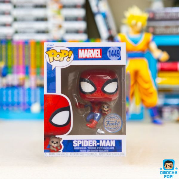 Mô Hình Chính Hãng Funko Pop Marvel - Spider-man with dog #1449 Tem Sp ...
