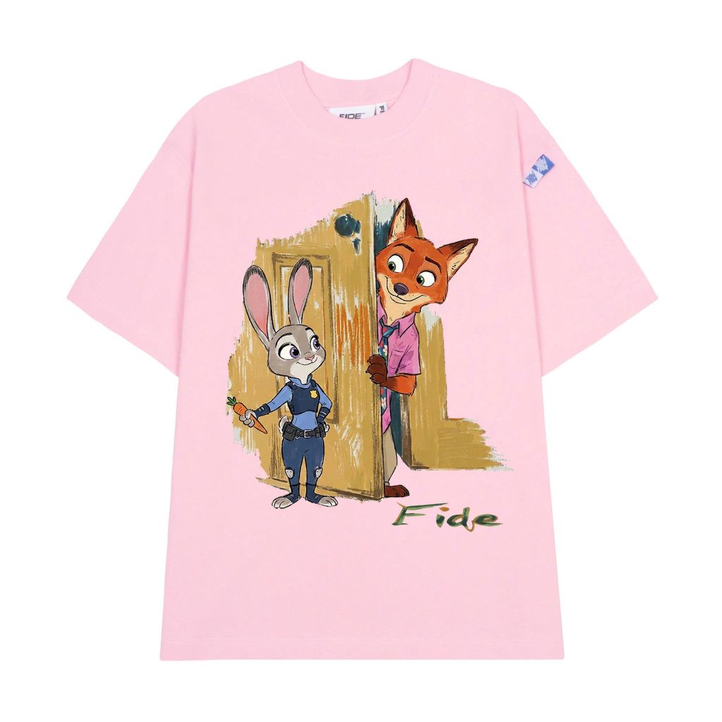 Áo thun FIDE Bunny Fox unisex form rộng nam nữ local brand cổ tròn ove