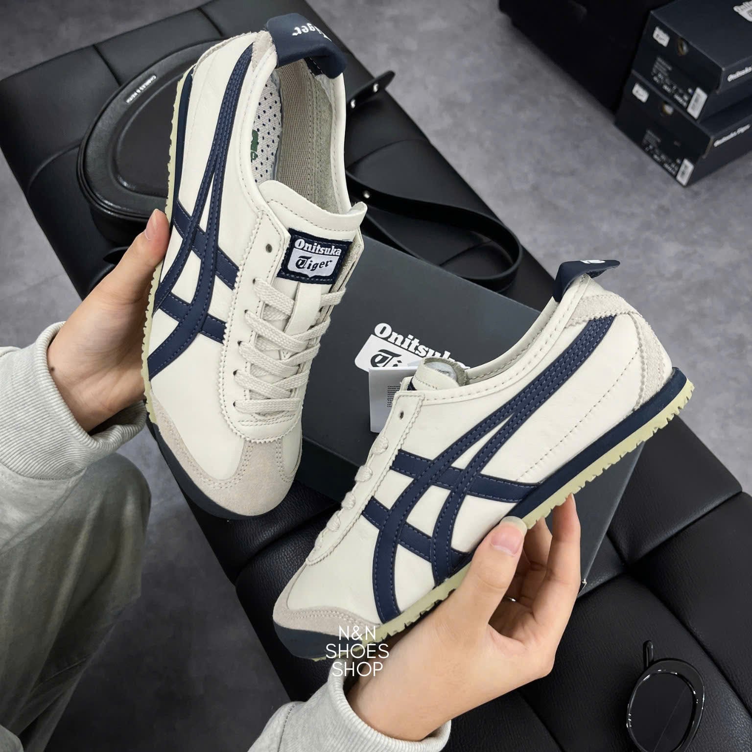 N&N Shoes Shop | Giày Onitsuka Tiger Mexico 66 Birch Peacoat 1183C102.200