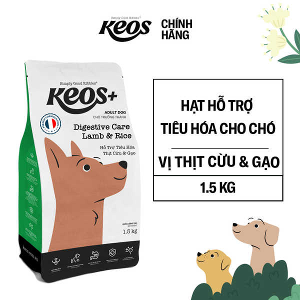 Keos+ Digestive Care for Adult Dog - Lamb & Rice Flavor – KEOS PET FOOD