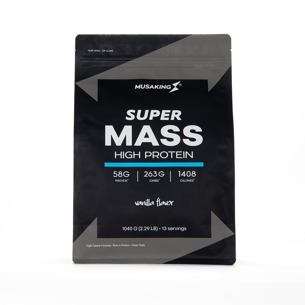 Super Mass High Protein Musaking túi 1,04kg (2.29lbs) – MusaKing ...