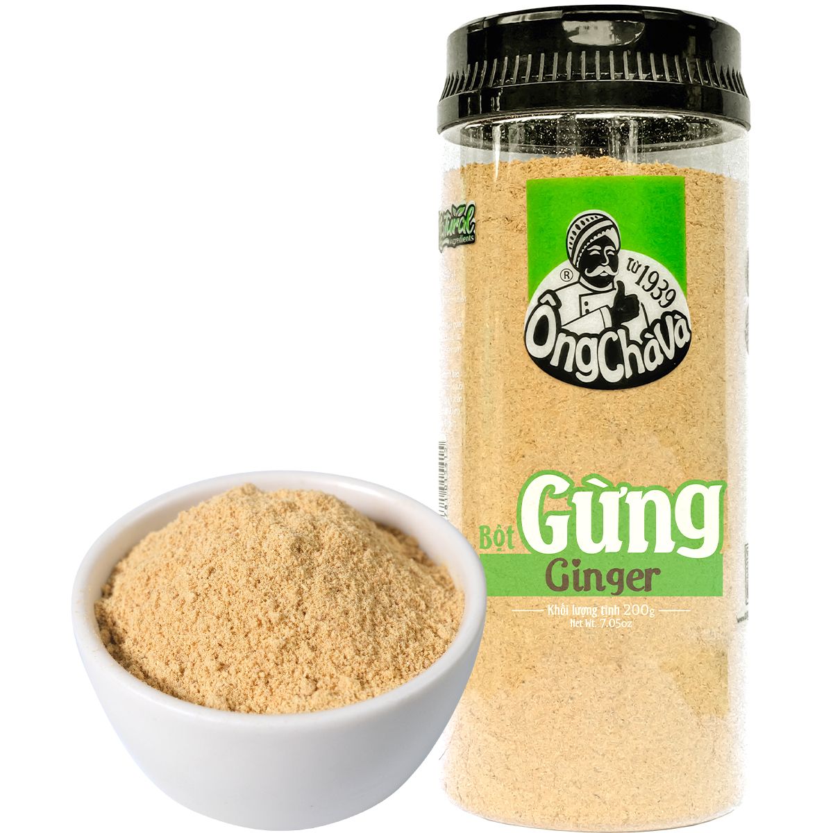 Bột Gừng Ông Chà Và 200gr – Ông Chà Và - Bí Quyết Đầu Bếp