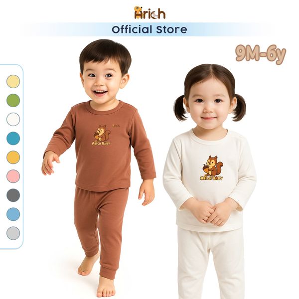 Bộ Dài Cài Vai Arich in Sosc Nâu ARA3312