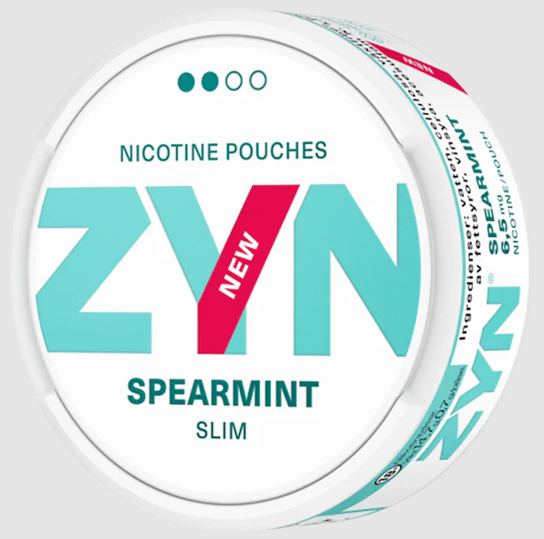 ZYN Spearmint ( Kẹo Gum Bạc Hà ) Slim 6.5mg Nicotine Pouches – White Snus