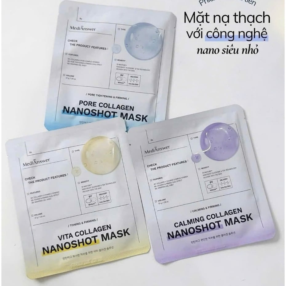 Mặt Nạ Thạch MediAnswer Collagen Mask Mẫu Mới – Taki Beauty Makeup