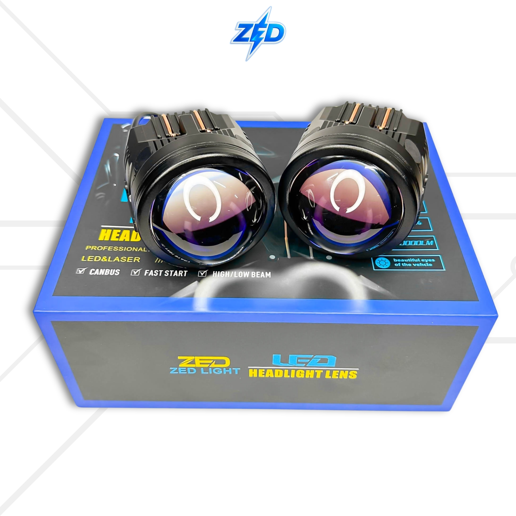 Đèn LED Bi Gầm P95 Pro Laser ZED LIGHT - 130W 2 Đèn - #NEW 10/2025 – ZEDLIGHT