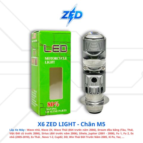 Đèn Led Bi Cầu X6 ZED LIGHT - CUP 50, SCR, Zip, Piaggo... – ZEDLIGHT