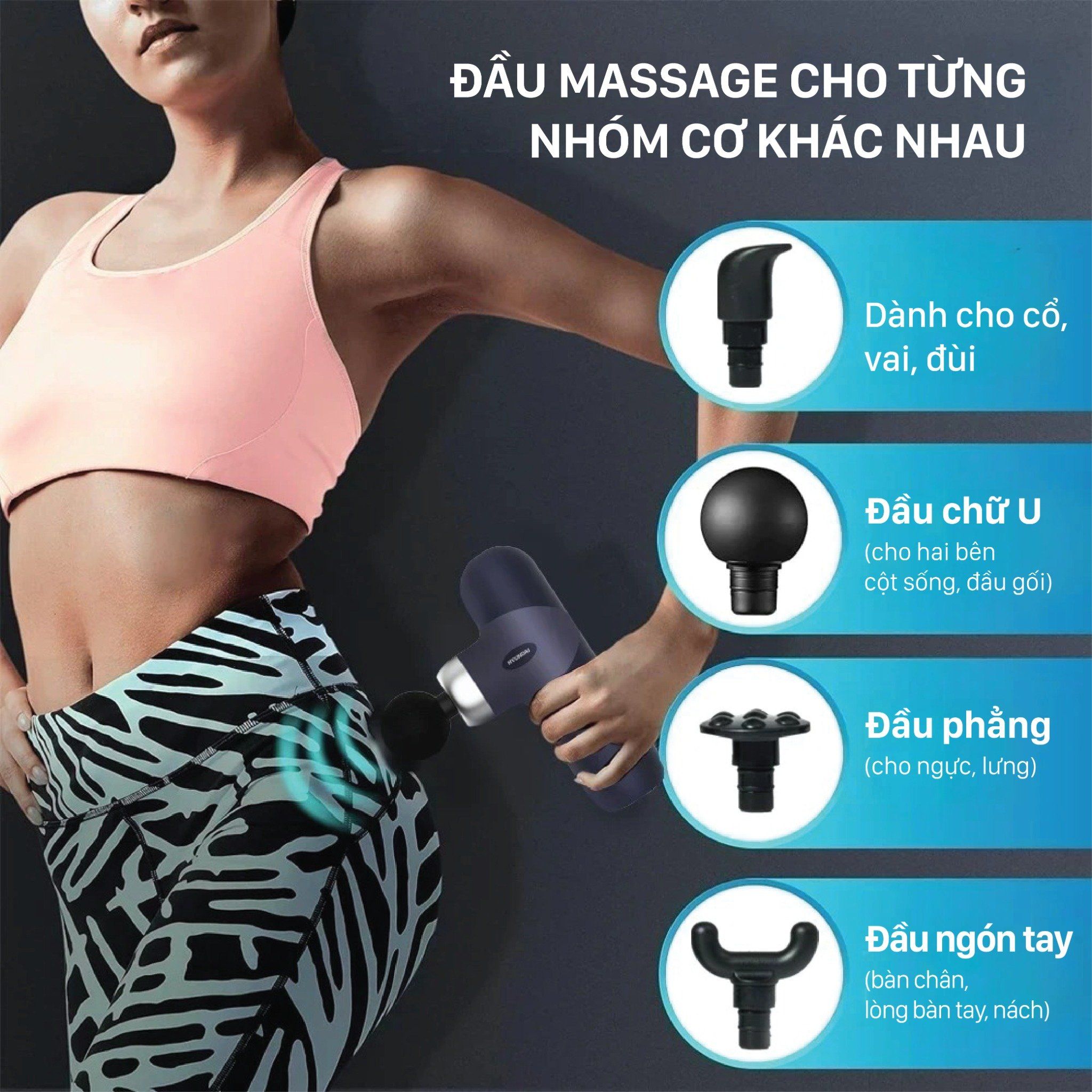Máy Massage cầm tay Hyundai - Leflair