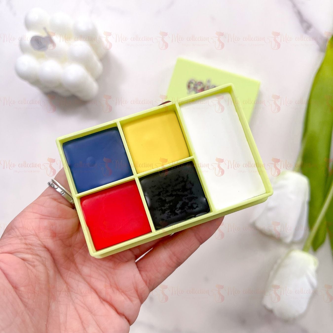 Bảng màu dạng kem 5 ô Made By Mitchell - Mini Colour Case Cosmetic Pai ...