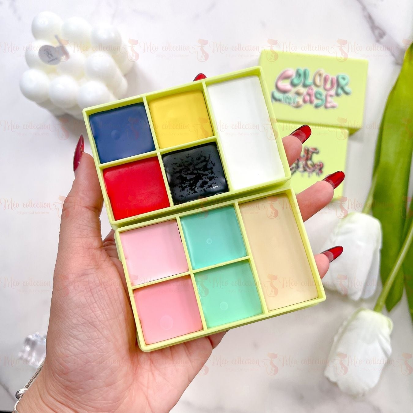 Bảng màu dạng kem 5 ô Made By Mitchell - Mini Colour Case Cosmetic Pai ...