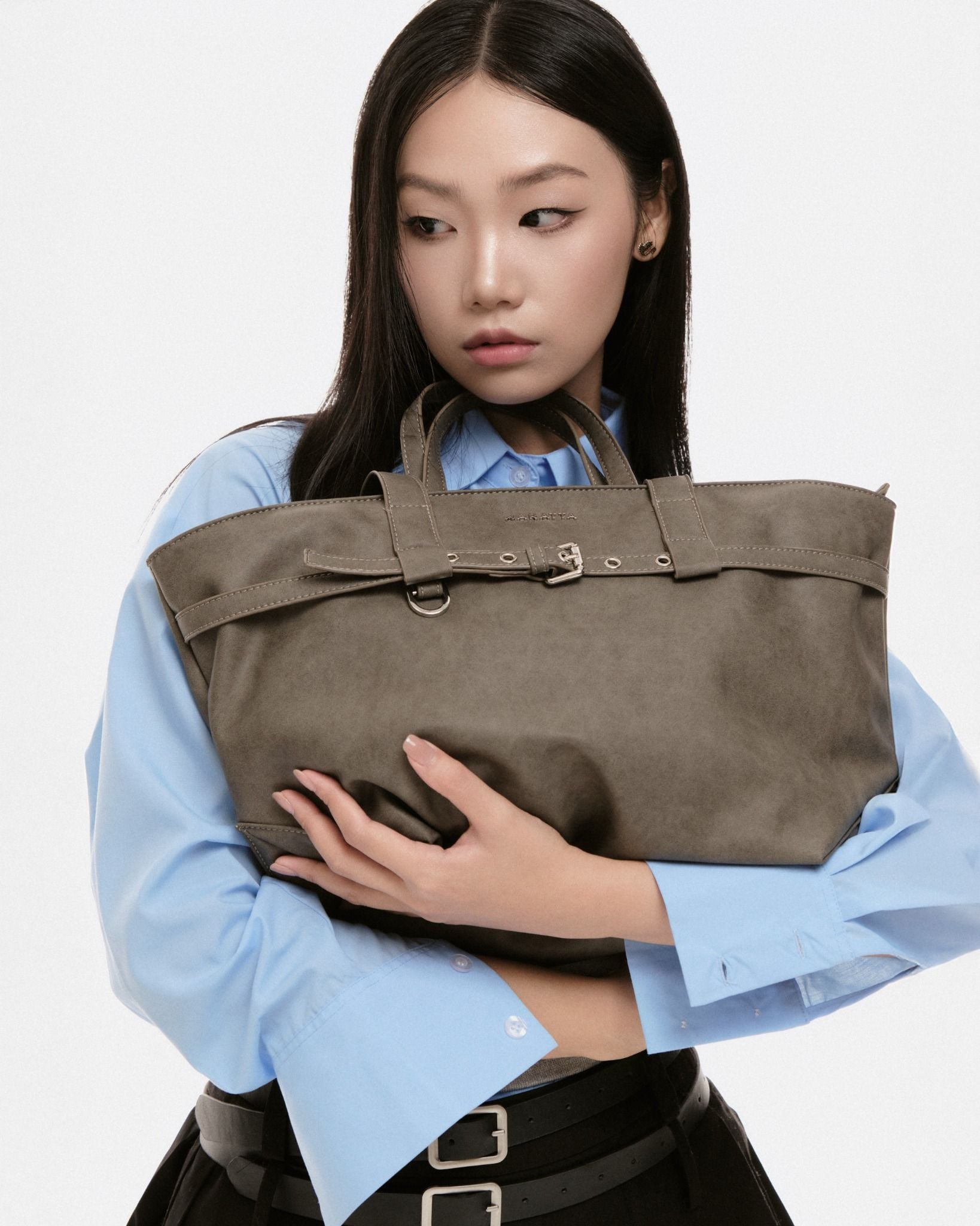 BELT TOTE - SIZE M | GREY CEMENT – Karatta Offical
