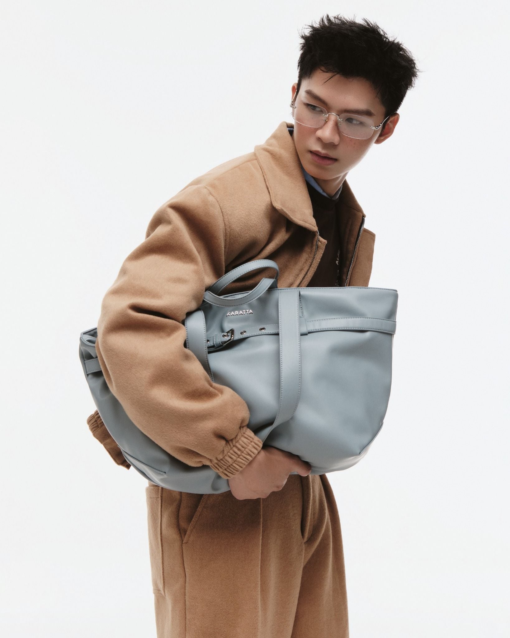 BELT TOTE - SIZE M | BLUE CEMENT – Karatta Offical