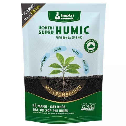 (1 Kg) Phân bón lá Humic super Hợp Trí 1kg - Dạng bột, Acid Humic 70%,