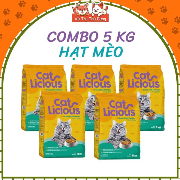 (5Kg) Thức Ăn Hạt Cho Mèo Trưởng Thành Vị Cá Biển Cat Licious – Vũ Trụ ...