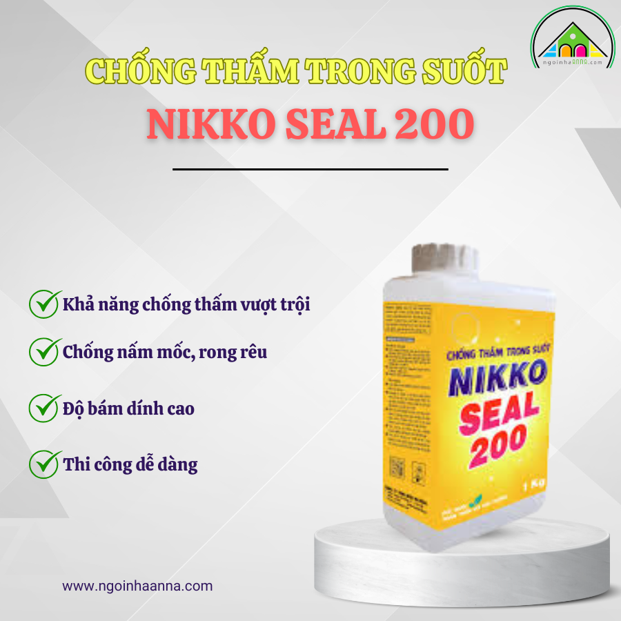 Keo chống thấm trong suốt Nikko Seal 200 | Ngôi Nhà Anna – Ngôi nhà Anna