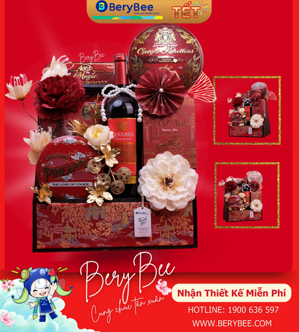 GIỎ HÓA GẤM ĐỎ 2026 – BeryBee