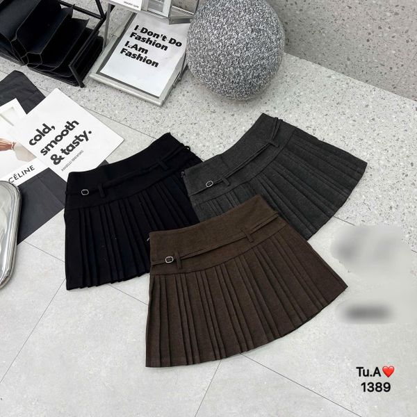 Chân Váy Dạ Dập Ly Đen B38 – Hang oi