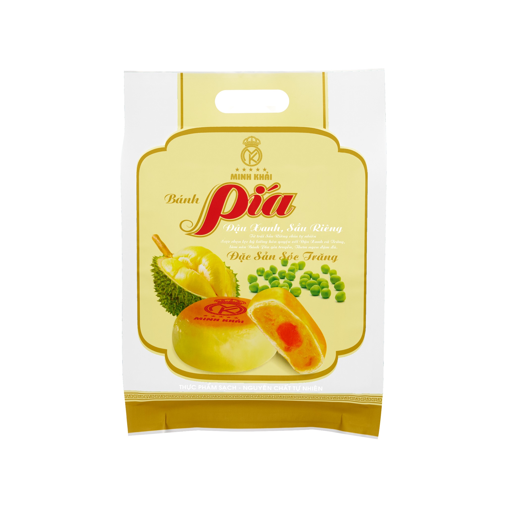 BÁNH PÍA CAO CẤP ĐẬU XANH SẦU RIÊNG 2 TRỨNG 600G – MINH KHẢI – Lò Bánh ...
