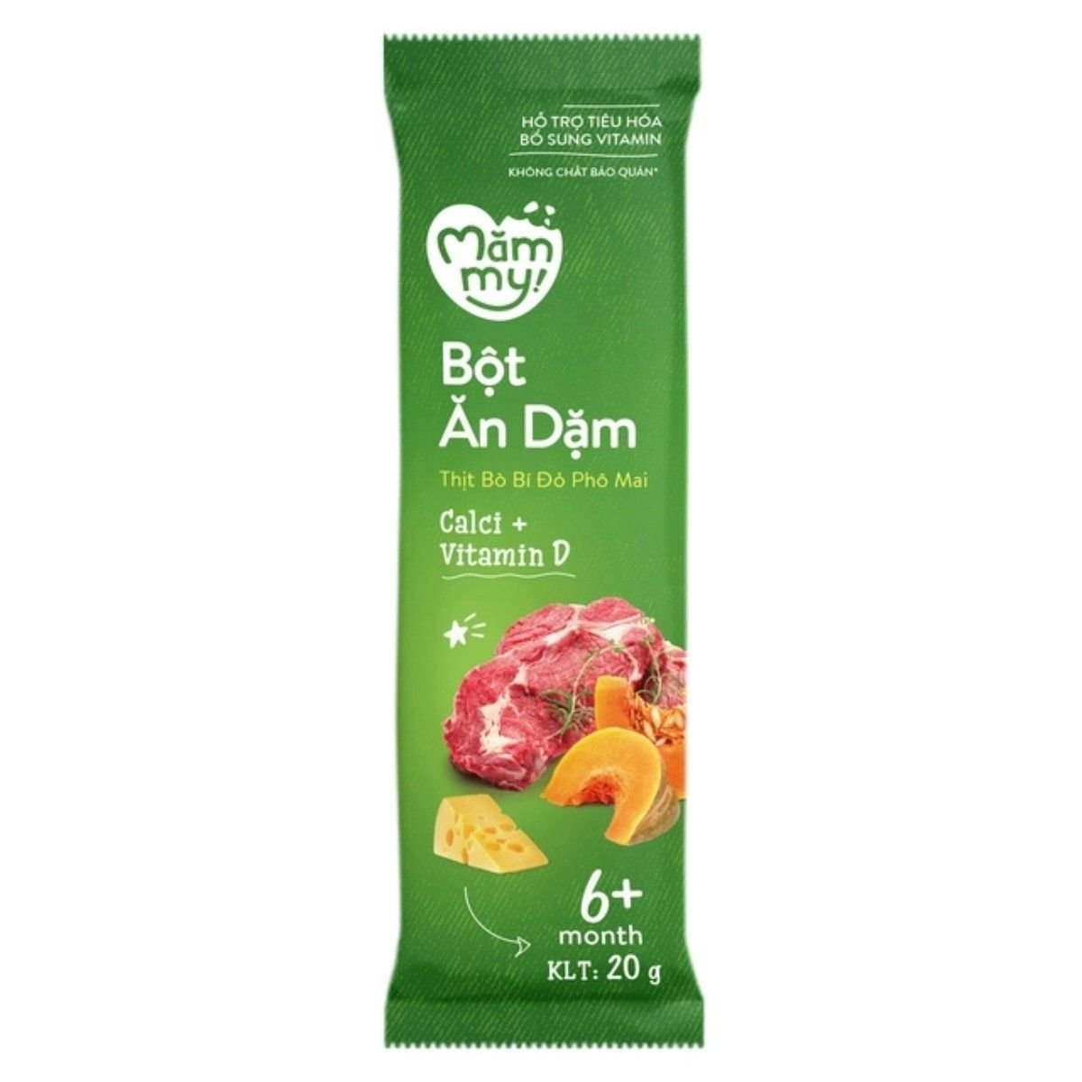 Bột Ăn Dặm Mămmy Vị Thịt Bò Bí Đỏ Phô Mai 140g Cho Trẻ Từ 6 Tháng Tuổi - Mẹ Và Bé Carrot