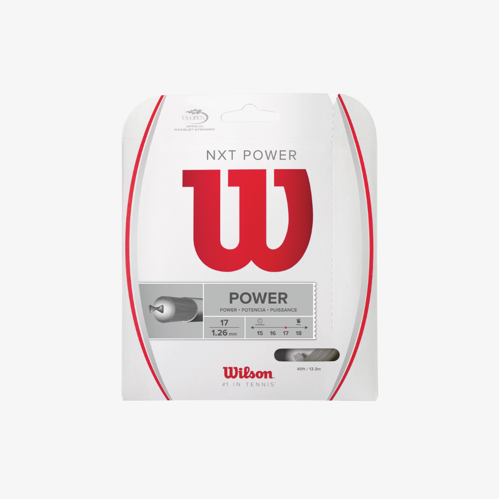 Bộ Dây Tennis Wilson NXT Power17WhiteWRZ941700|www.wilsonsports.com.vn